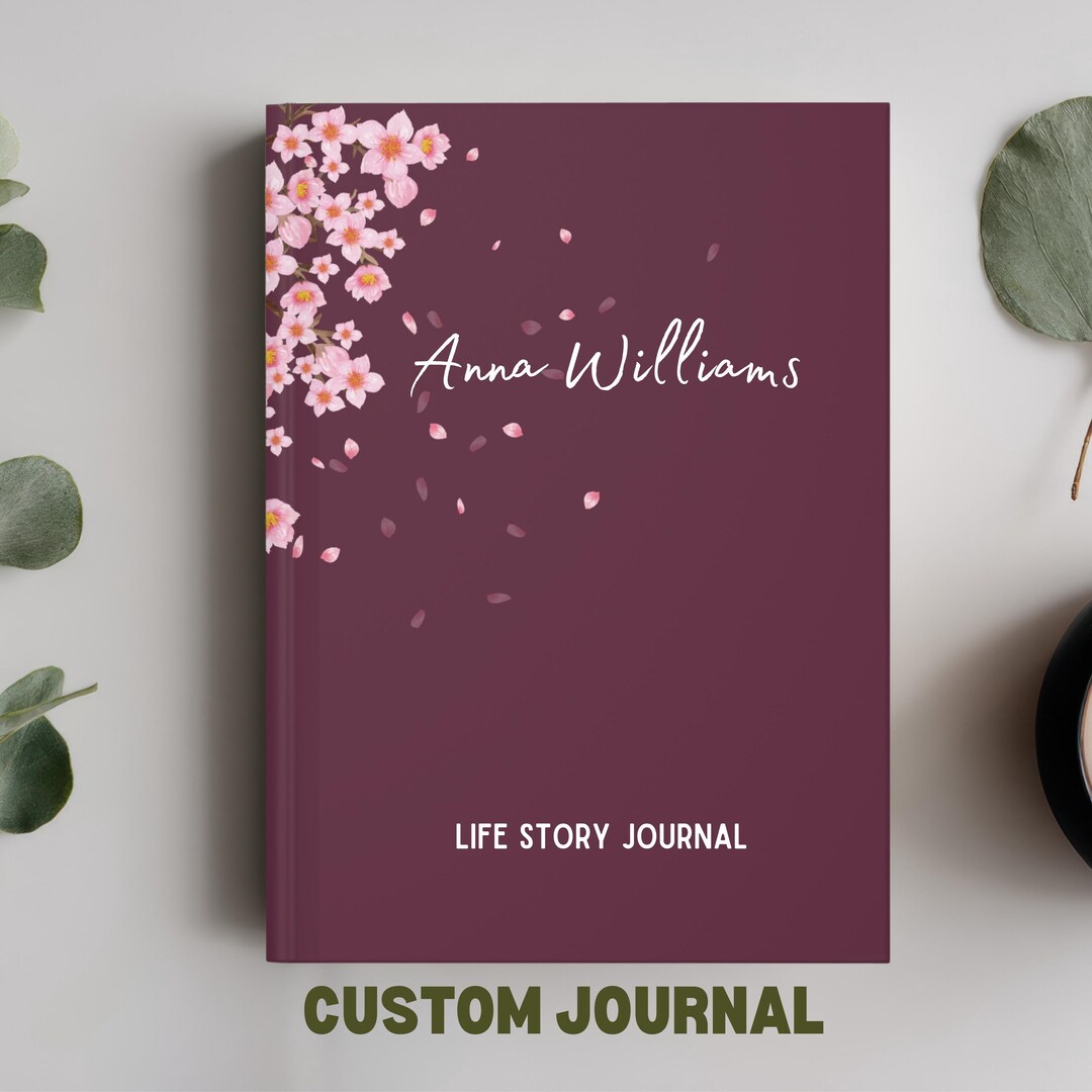 Personalized Life Story Journal, Women's Custom Legacy Journal, Life ...