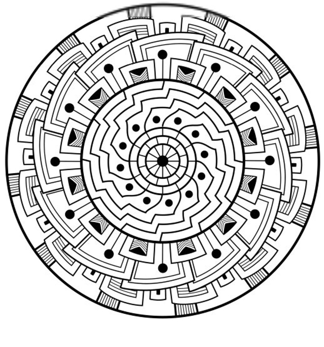 Geometric Coloring Pages - Etsy