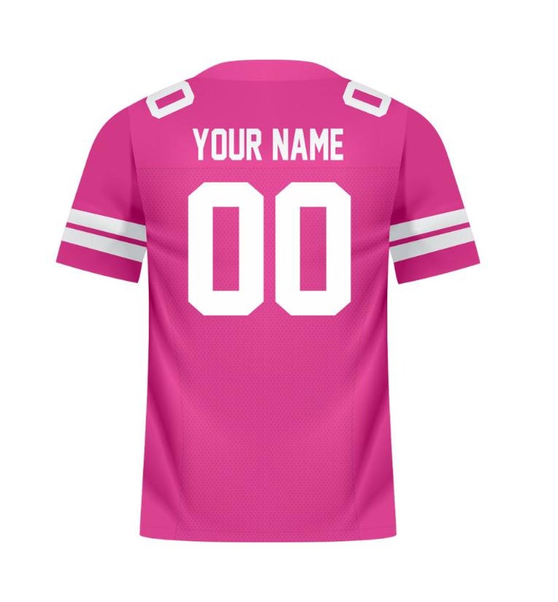 Pink Football Jersey, Custom Football Jersey,football Mom Jersey,gift ...