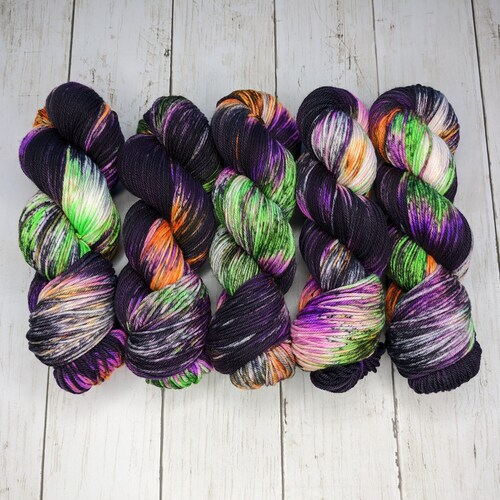 Dark Galaxy MADE TO ORDER Hand Dyed Yarn Indie Dyed Yarn - Etsy