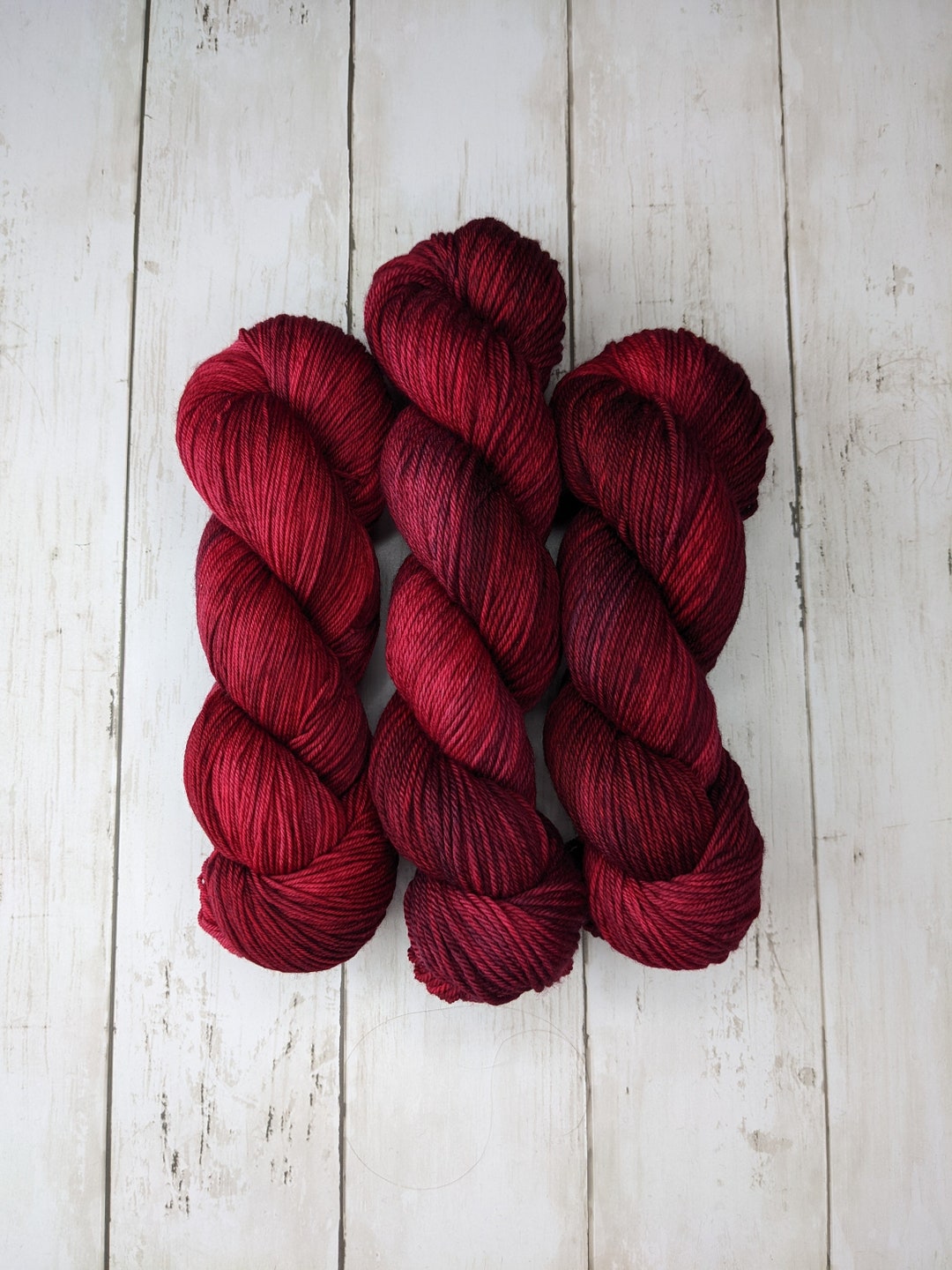 Holiday Red Tonal| MADE TO ORDER | Hand Dyed Yarn, Indie Dyed Yarn ...