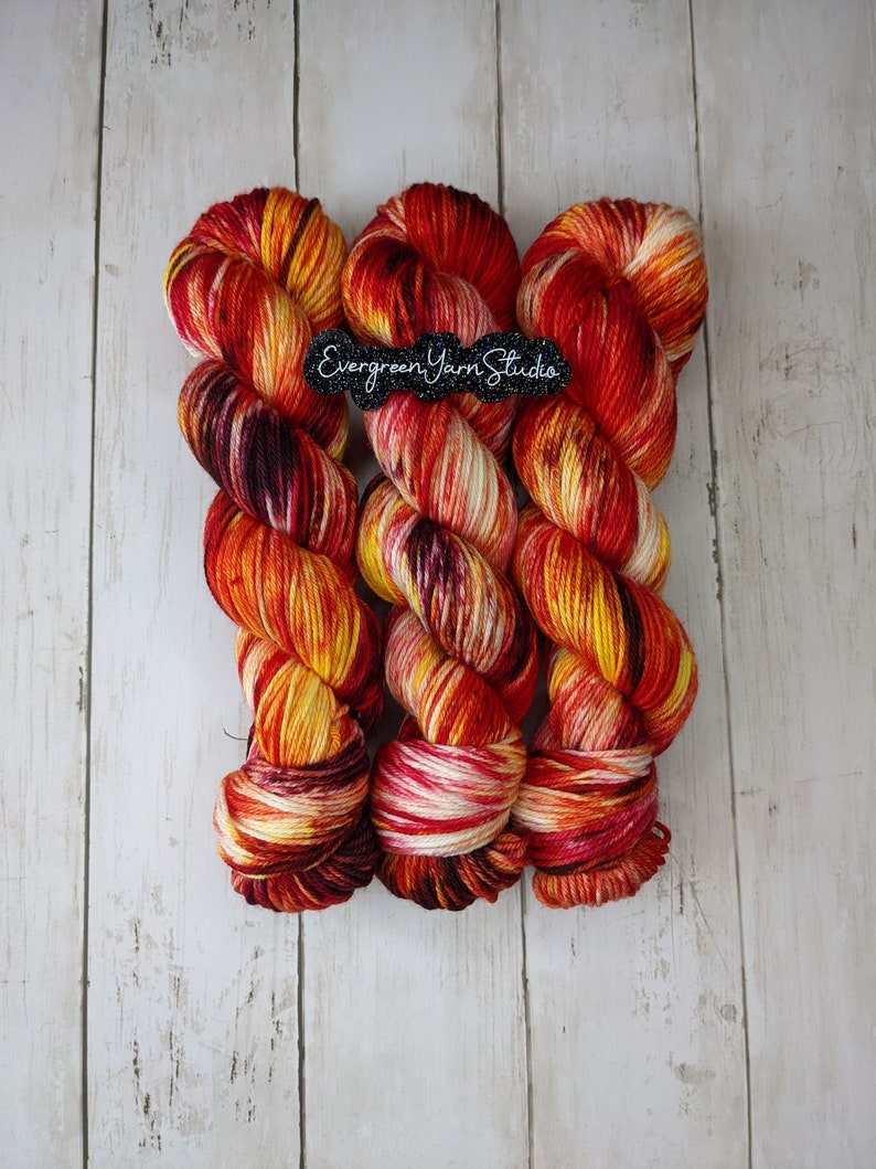 Phoenix | READY TO SHIP | Hand Dyed Yarn, Indie Dyed Yarn, Sock Yarn ...