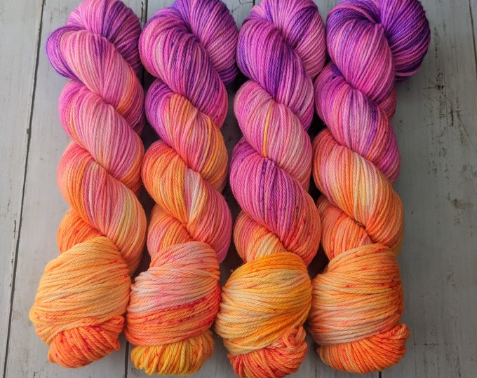 Island Sunset | READY TO SHIP | Hand Dyed Yarn, Indie Dyed Yarn, Sock ...