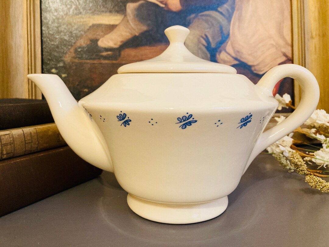 VINTAGE Holiday Designs USA Schwere glasierte Keramik Teekanne/ Made in ...