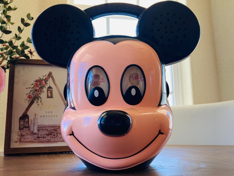 VINTAGE RARE Disney Mickey Mouse Am Fm Radio/ Dapy D021/ Singing ...