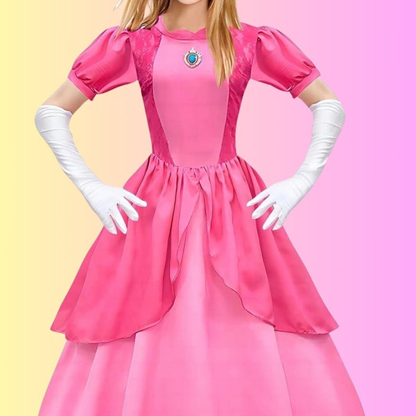 Princess Peach Dress Up Etsy