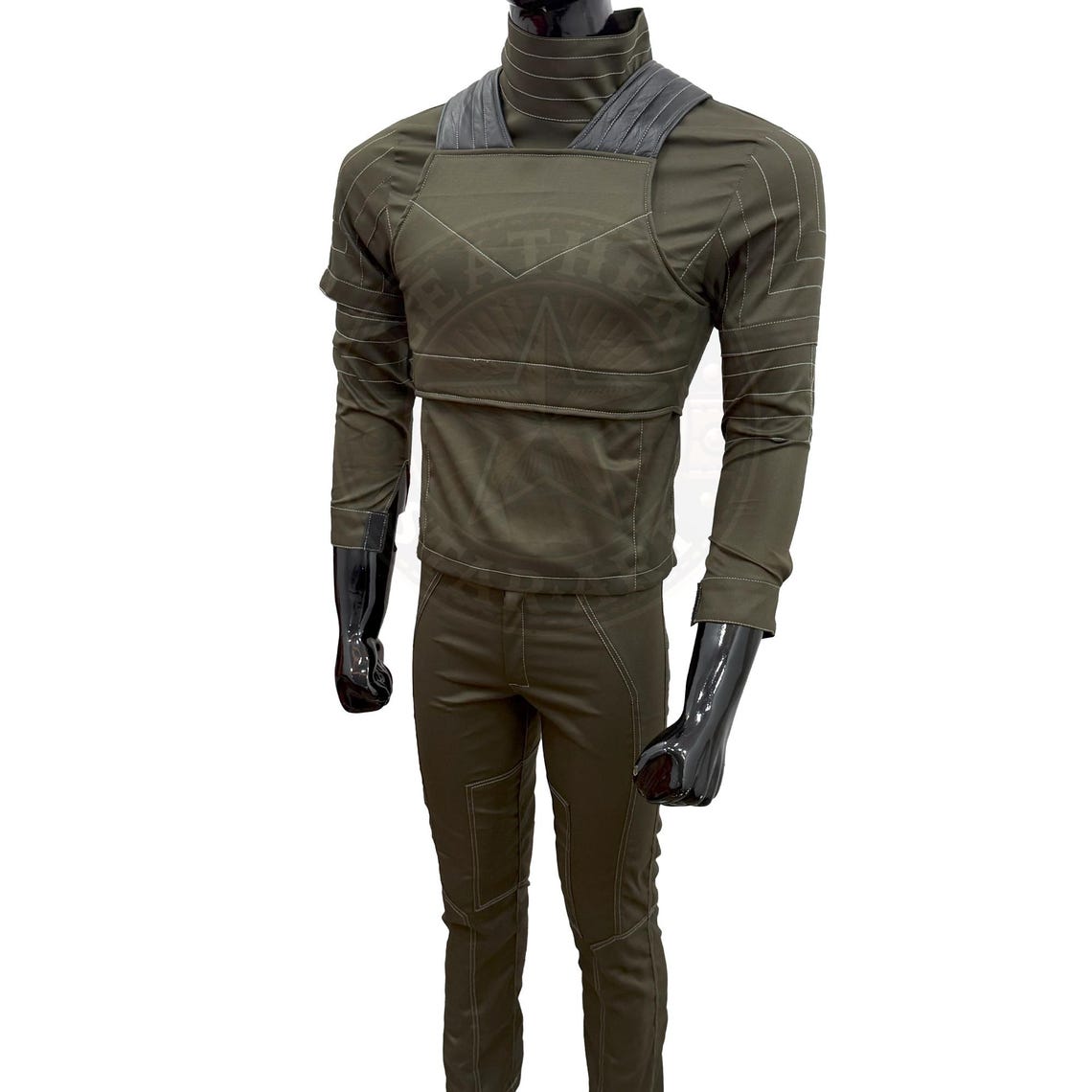 Dark Olive Green Flight Suit and Flak Vest – Bounty Hunter Cosplay ...