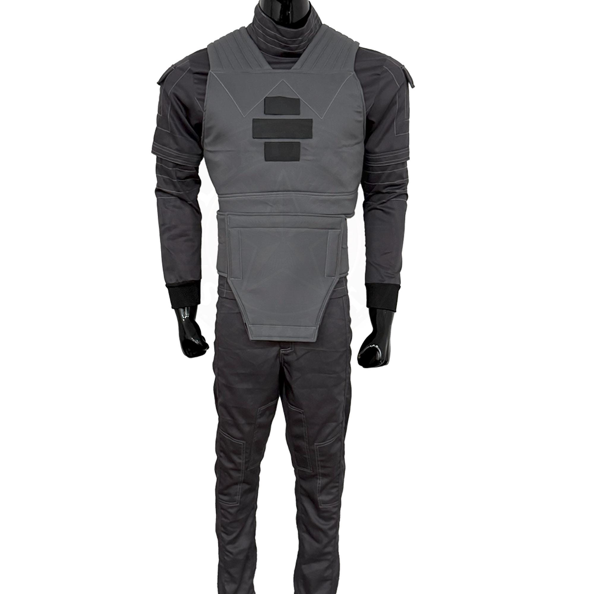 Gray Flight Suit Cosplay Set: Custom Tailored Flak Vest & Cummerbund - Etsy