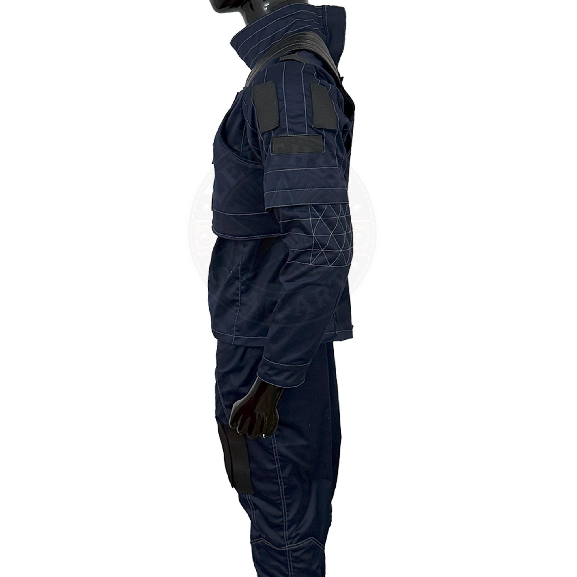 Navy Blue Cosplay Flight Suit – Custom Sci-fi Bounty Hunter Costume ...