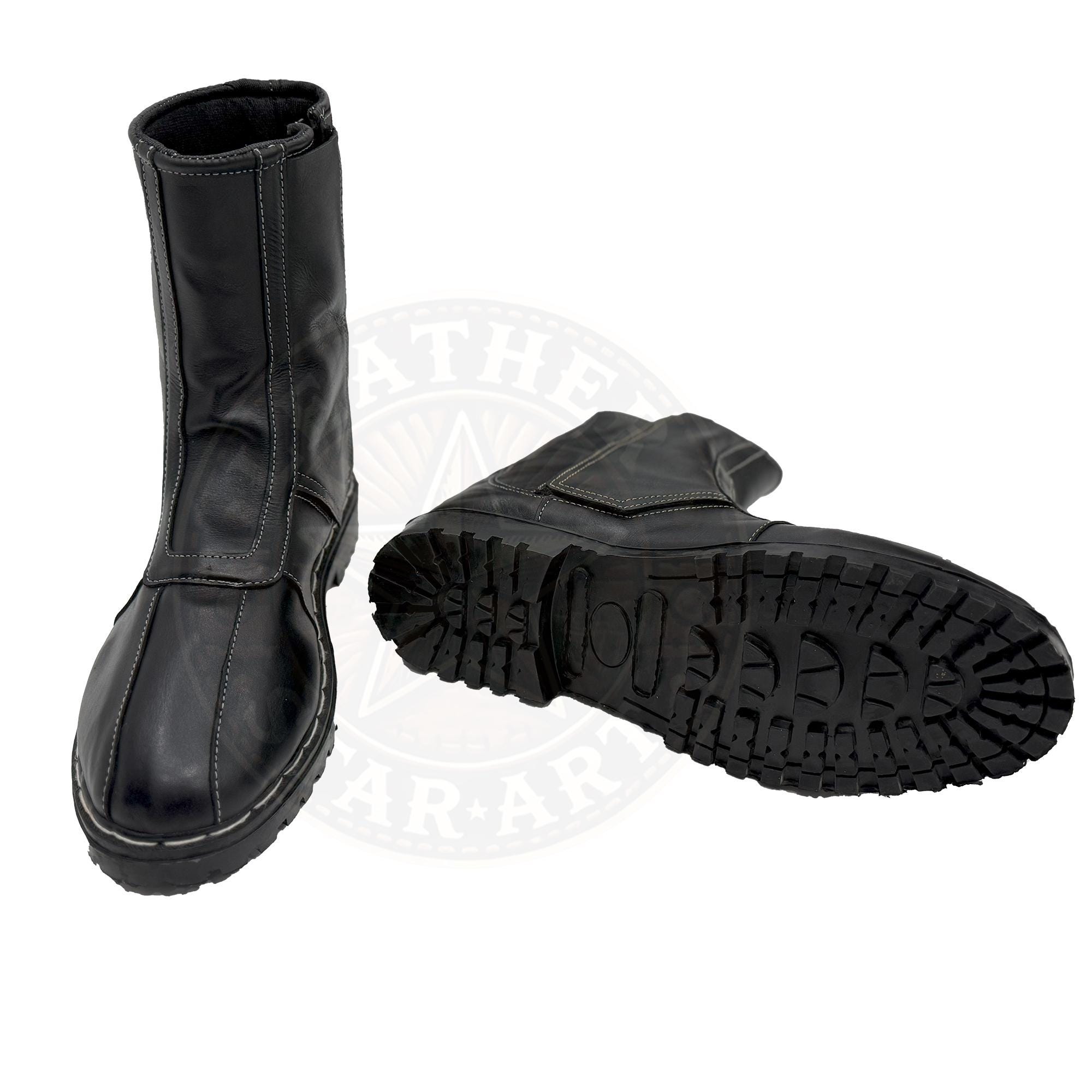 Handmade Black Leather Bounty Hunter Boots: Sci-fi Cosplay Costume - Etsy