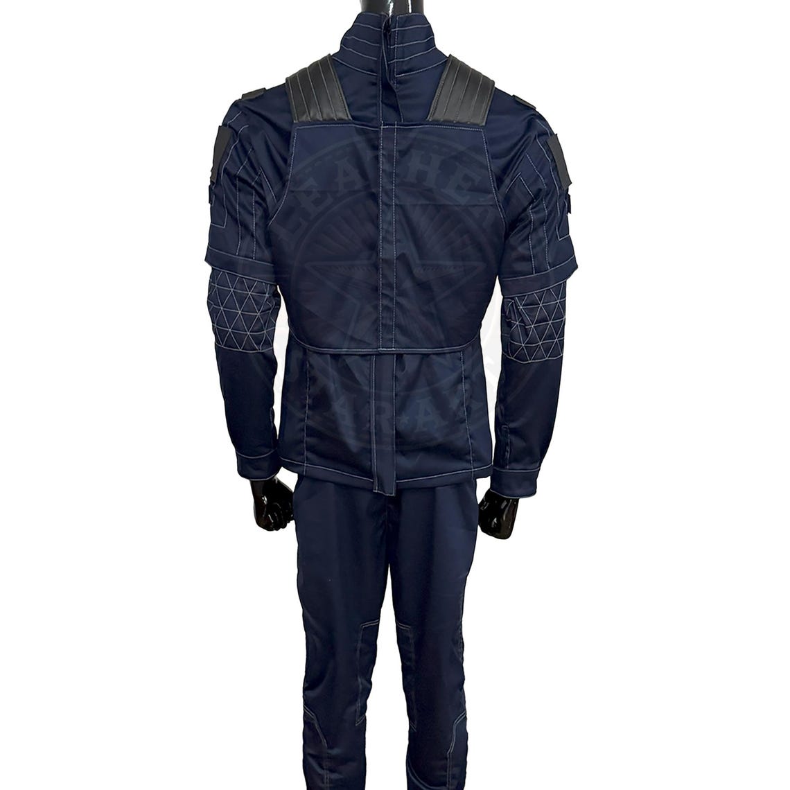 Navy Blue Cosplay Flight Suit – Custom Sci-fi Bounty Hunter Costume ...