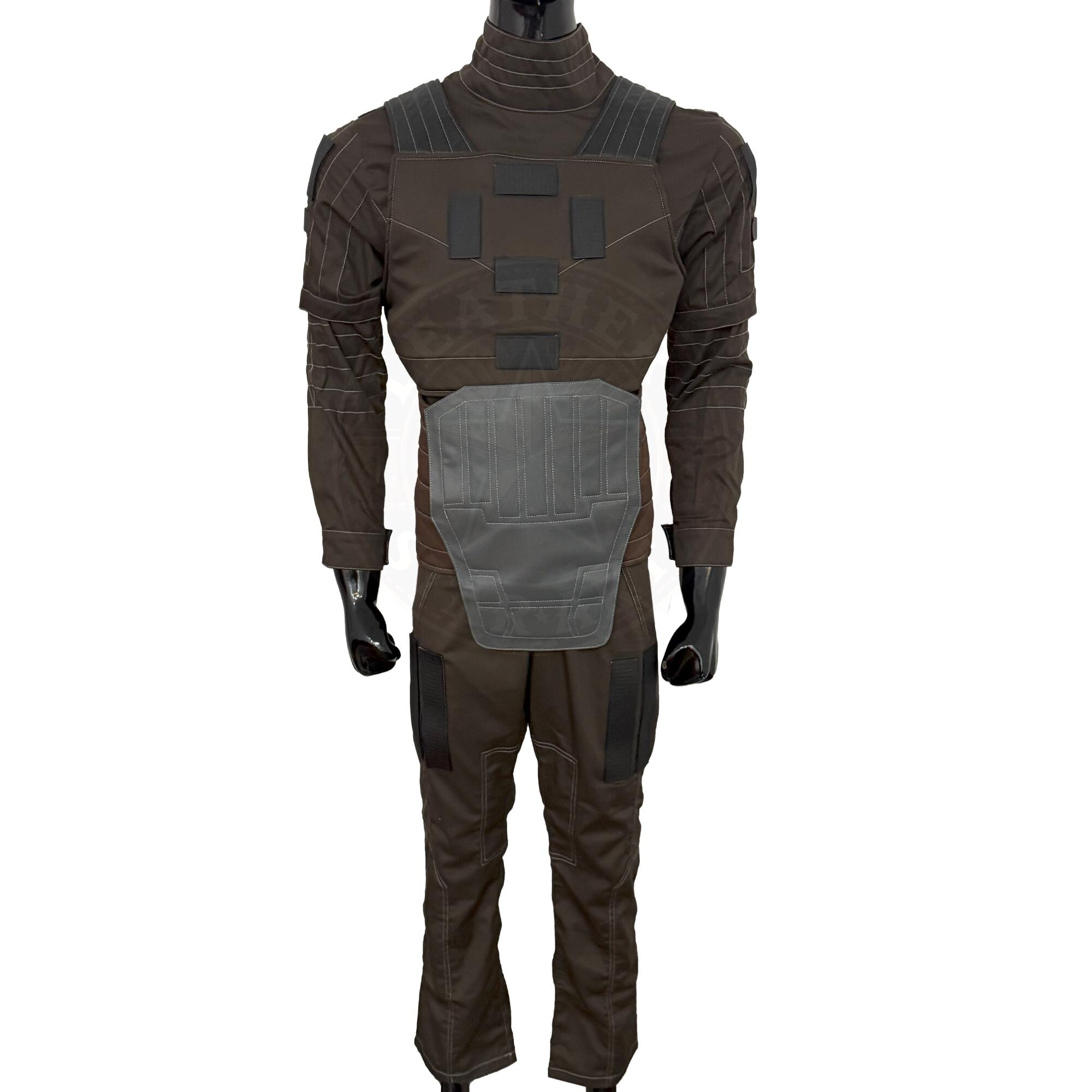 Handcrafted Brown Flight Suit Cosplay: Custom Fit Flak Vest ...
