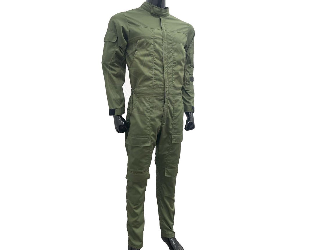 Customizable Olive Green Flight Suit – Bounty Hunter Cosplay Outfit ...