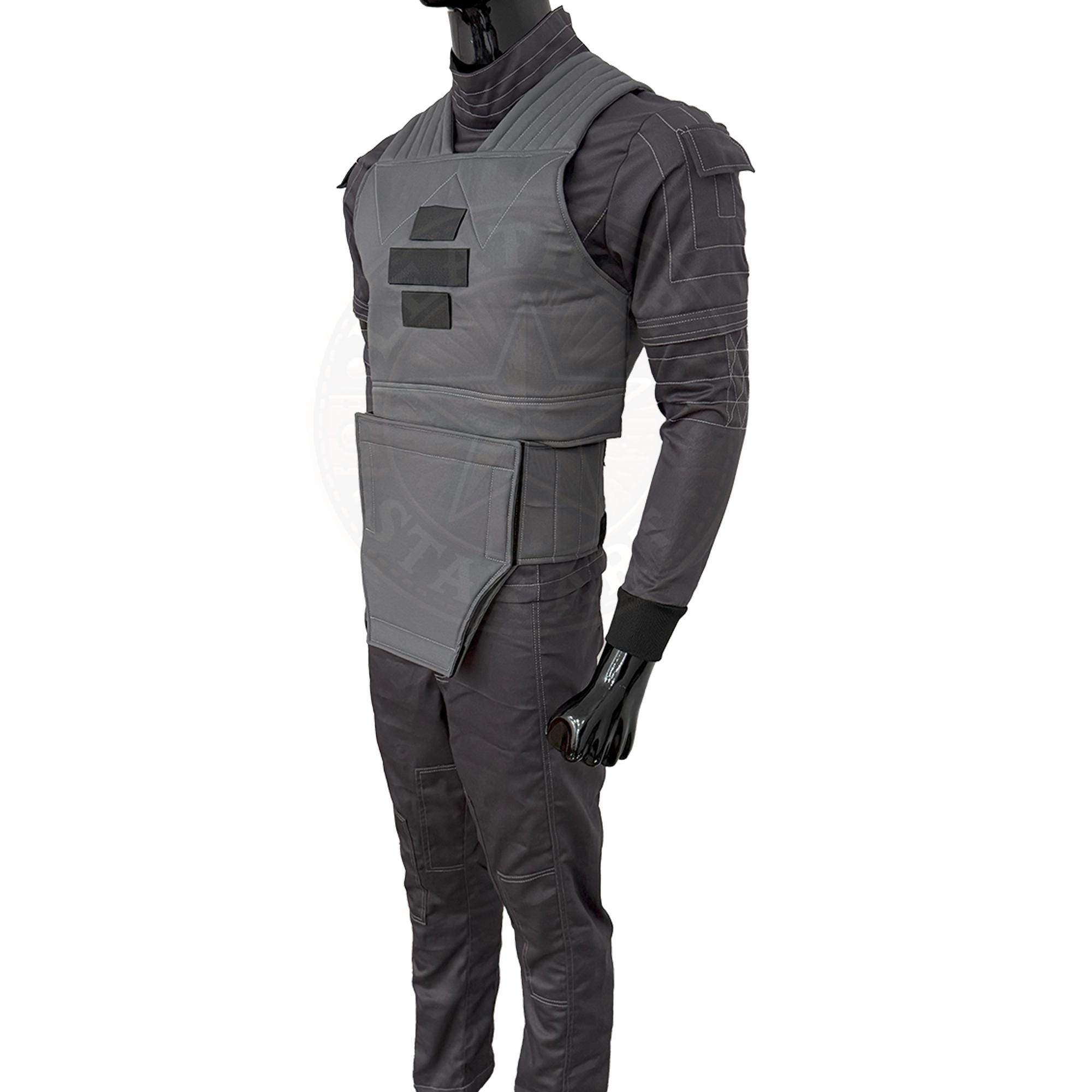 Gray Flight Suit Cosplay Set: Custom Tailored Flak Vest & Cummerbund - Etsy