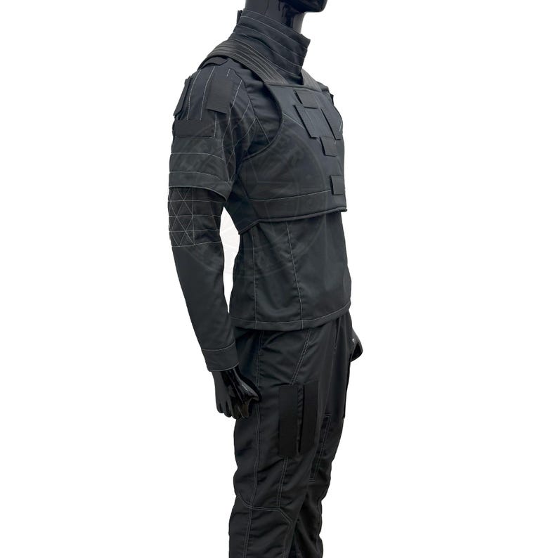 Dark Gray Flight Suit Flak Vest – Bounty Hunter Cosplay Suit Soft Parts ...