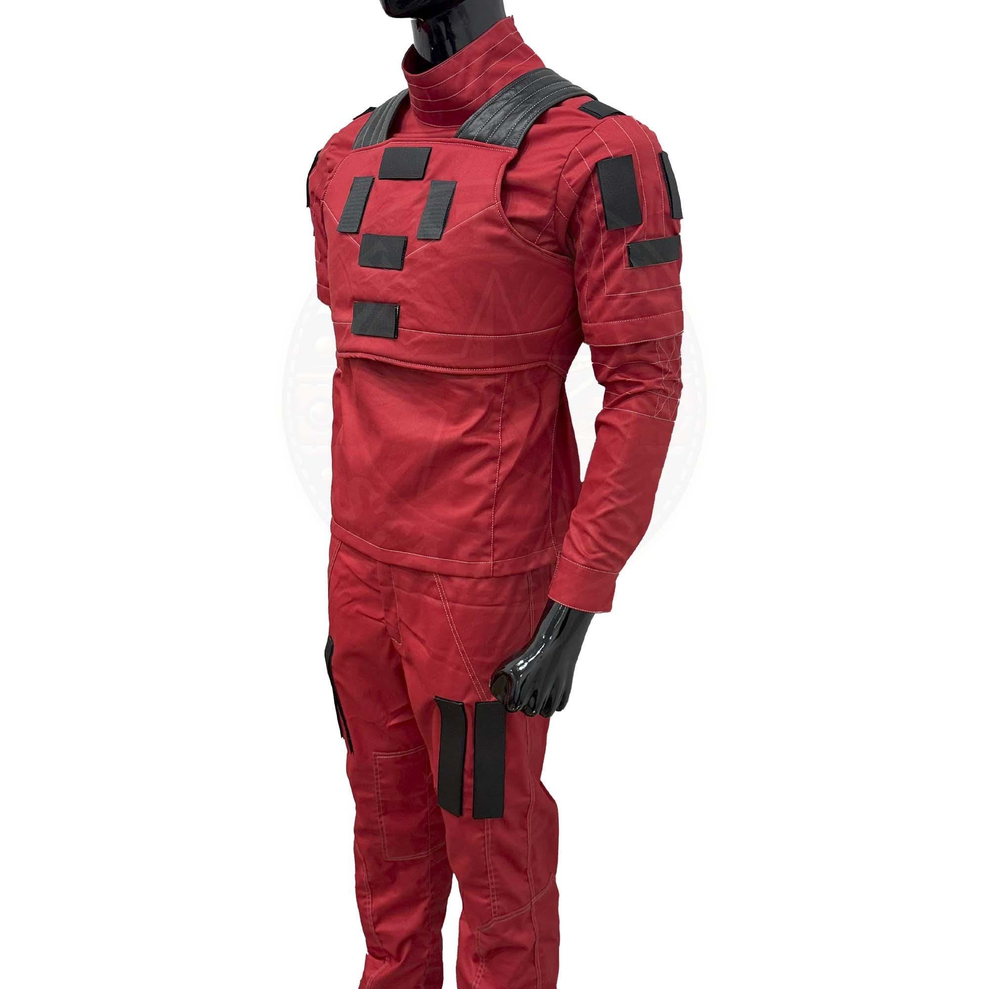Red Flight Suit Cosplay: Handmade 3-piece Bounty Hunter Outfit - Etsy