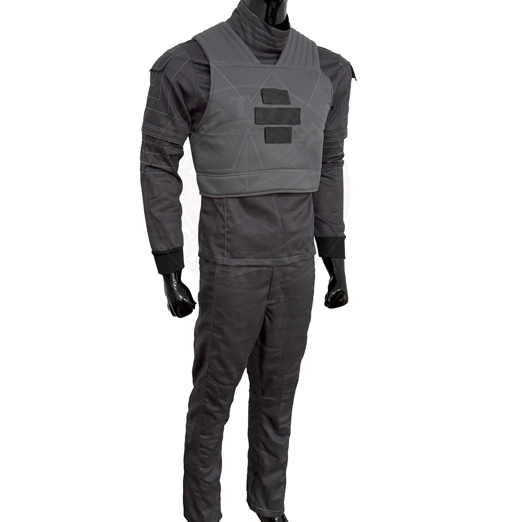 Gray Flight Suit Cosplay Set: Custom Tailored Flak Vest & Cummerbund - Etsy