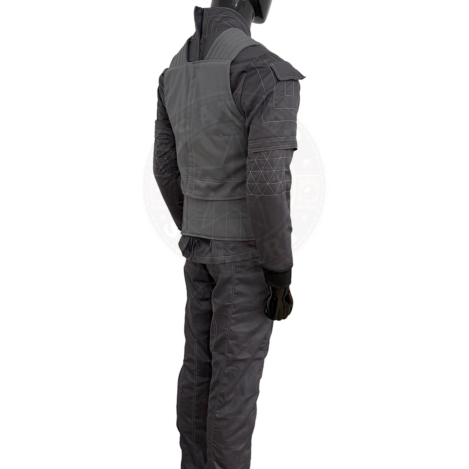 Gray Flight Suit Cosplay Set: Custom Tailored Flak Vest & Cummerbund - Etsy