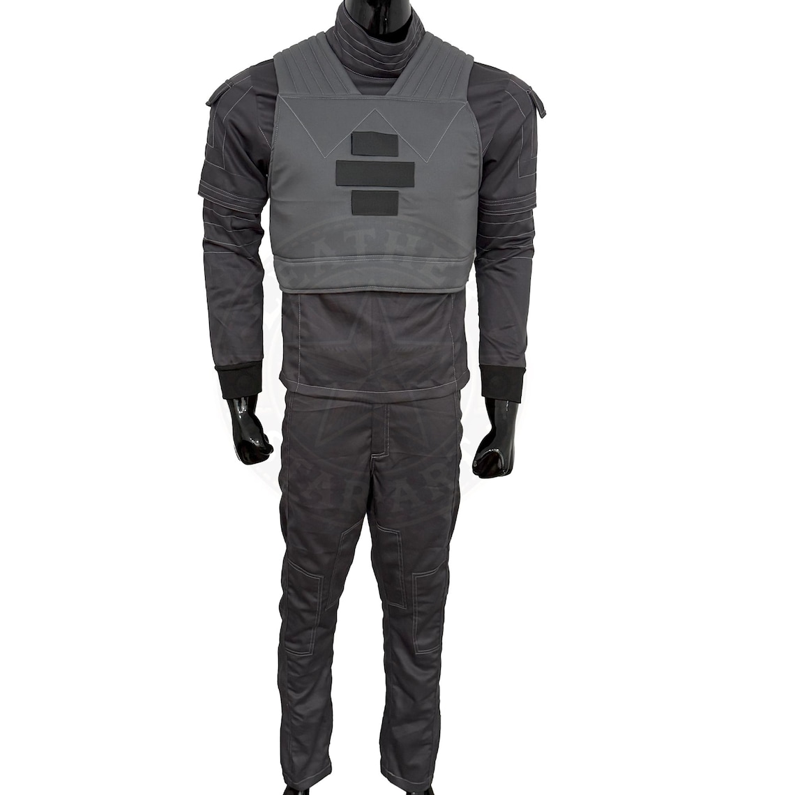 Gray Flight Suit Cosplay Set: Custom Tailored Flak Vest & Cummerbund - Etsy