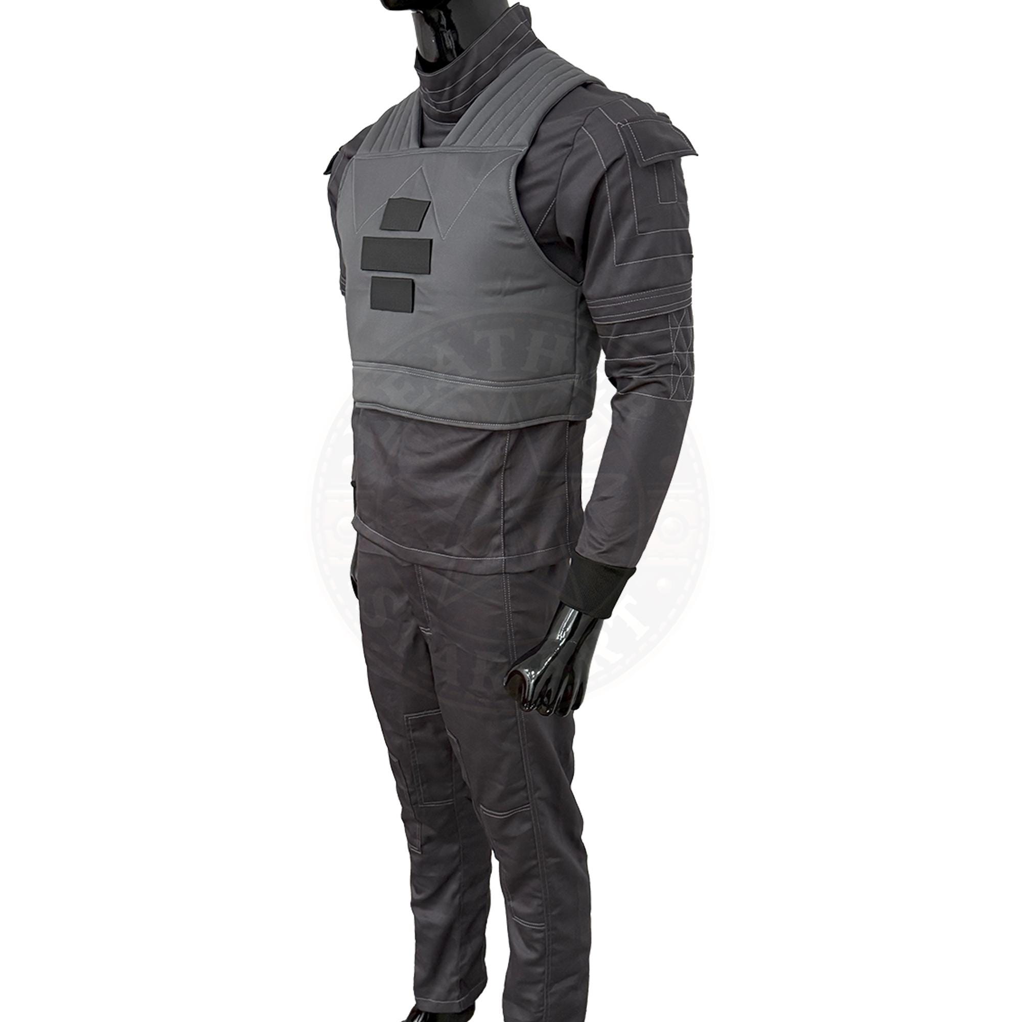 Gray Flight Suit Cosplay Set: Custom Tailored Flak Vest & Cummerbund - Etsy