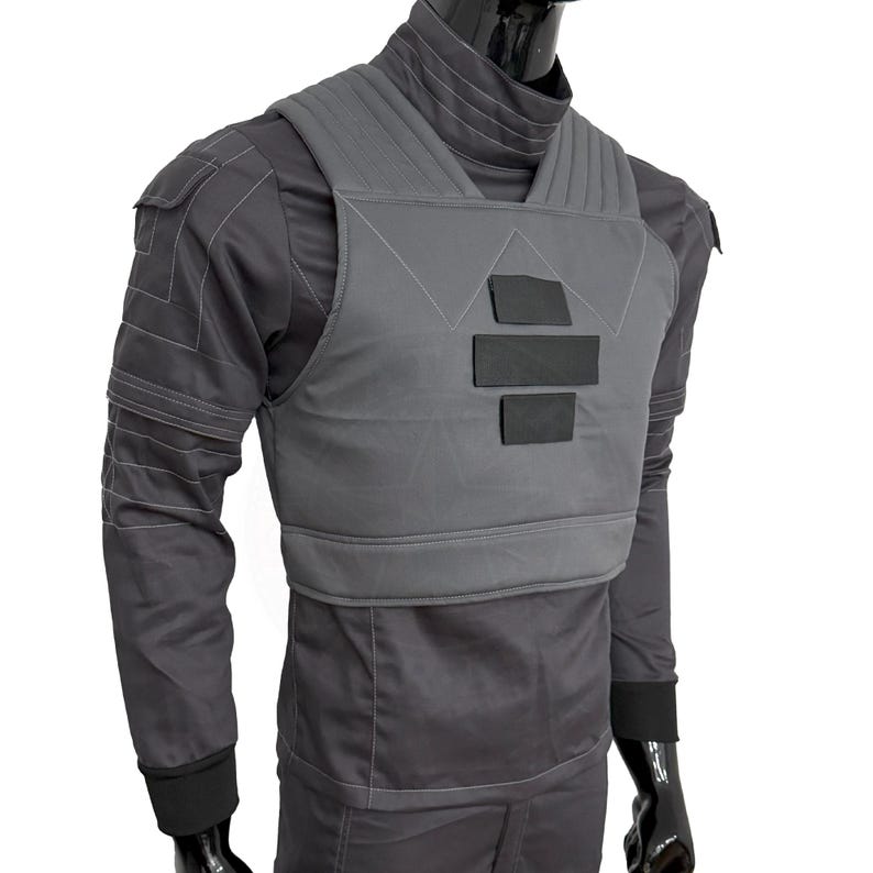 Gray Flight Suit Cosplay Set: Custom Tailored Flak Vest & Cummerbund - Etsy