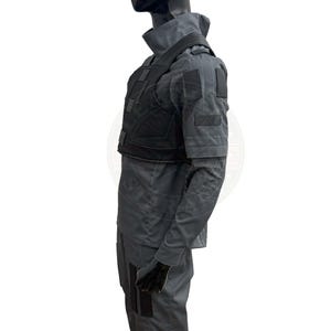 Handmade Gray Flight Suit & Black Flak Vest: Bounty Hunter Cosplay ...