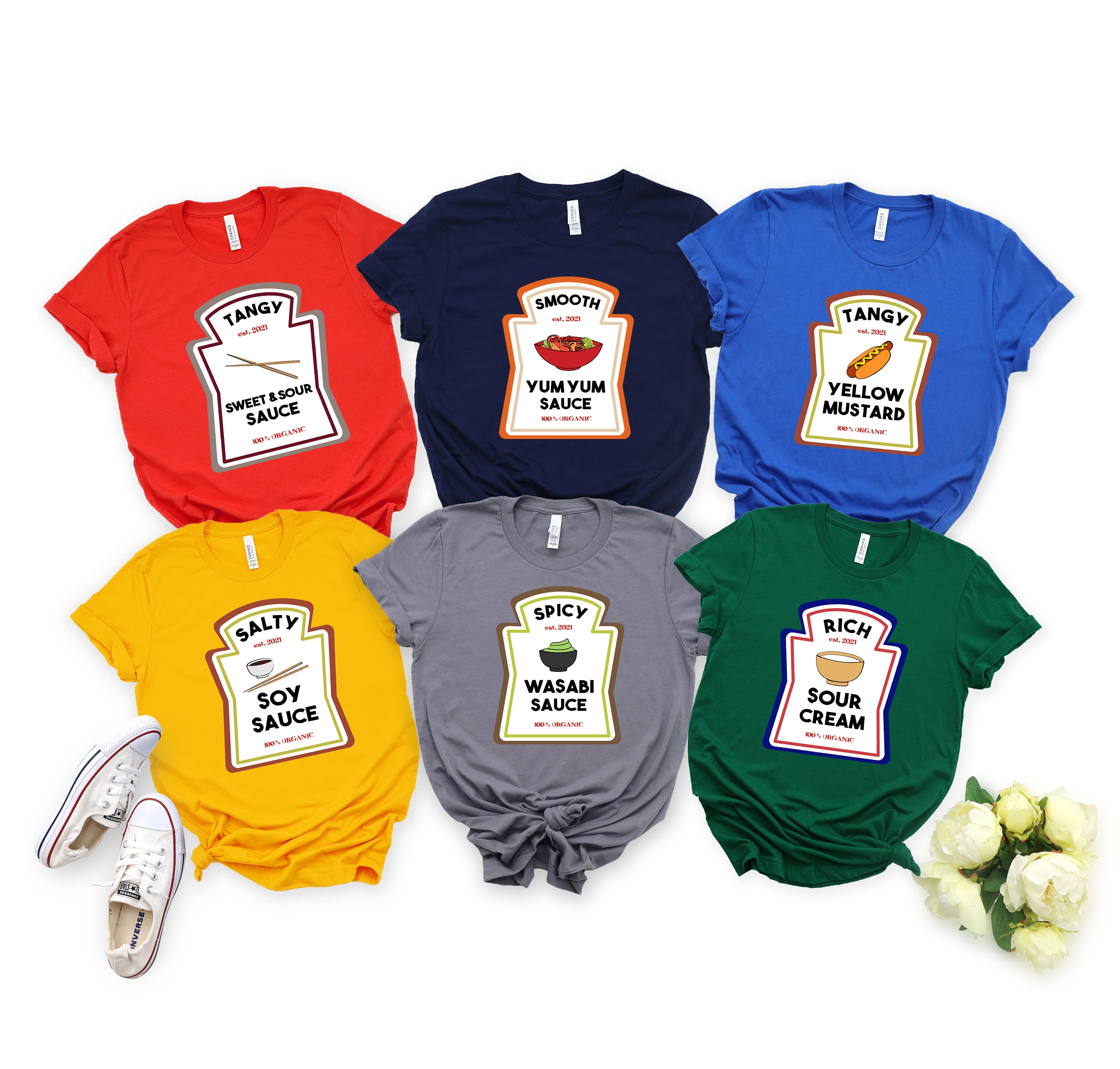 Group Condiment Shirtshalloween Couple Costumehalloween - Etsy