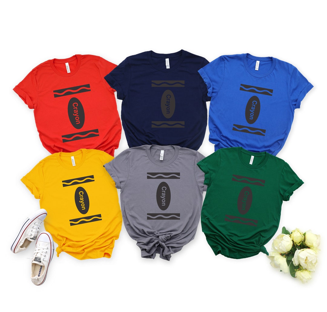 Crayon Shirt, Halloween Costume, Group Family Halloween Costume T Shirt ...