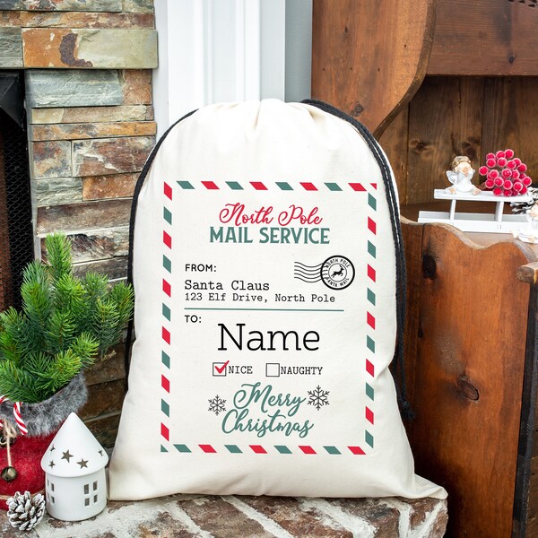 Personalized Santa Sack - Etsy