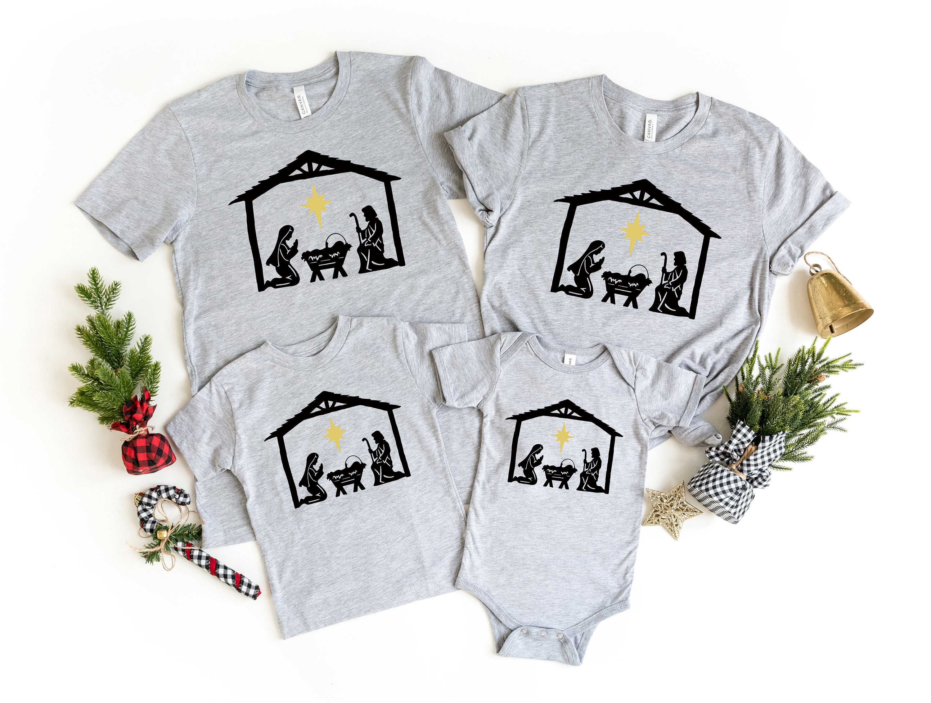 Nativity Scene Shirt Nativity Shirt Christmas T-shirt - Etsy