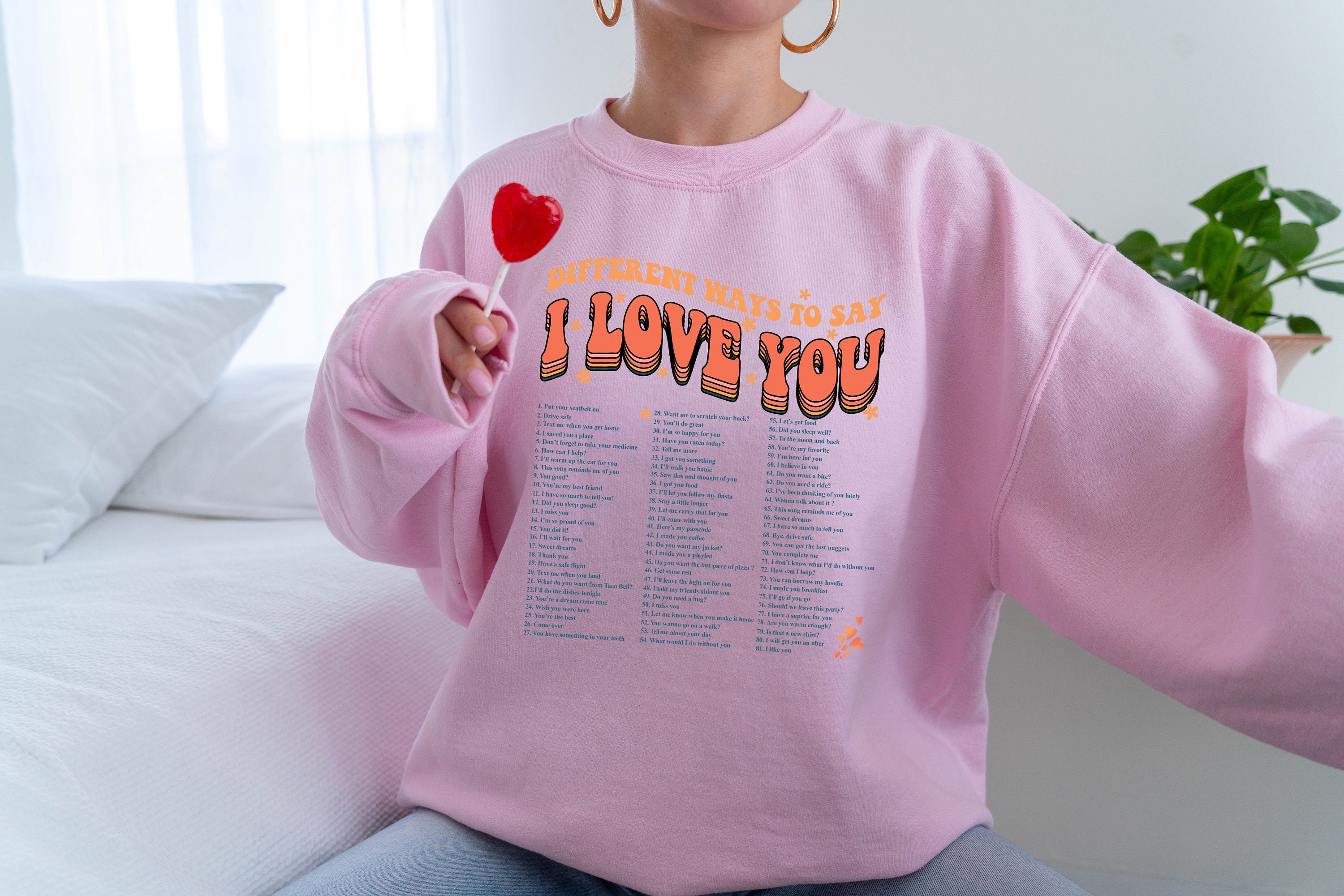 Different Ways to Say I Love You Trendy Sweat Aesthetic - Etsy