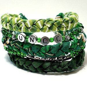 University of North Carolina in Charlotte Fabric Friendship Bracelet ...