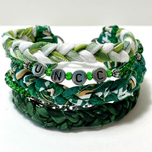 University of North Carolina in Charlotte Fabric Friendship Bracelet ...