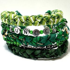 University of North Carolina in Charlotte Fabric Friendship Bracelet ...
