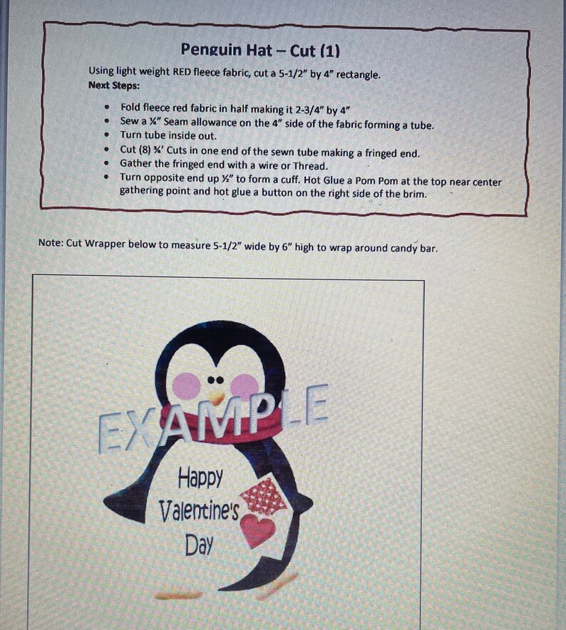 DIGITAL PATTERNS for a Set of 3 Hershey Candy Bar Wrappers With Hats ...