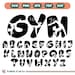 Gymnastics Letter SVG Font Alphabet, Gymnasts Silhouette Bubble Letters ...