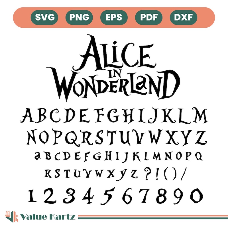 Wonderland Numbers - Etsy
