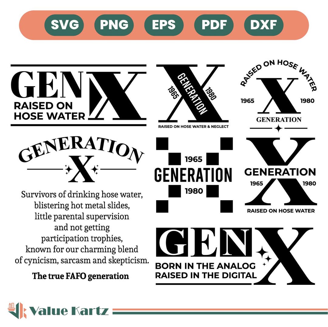 Generation X Svg, Gen X Svg, Generation X Png, Gen X Png, Generation X, Gen X Shirt, Gen X Gift ...