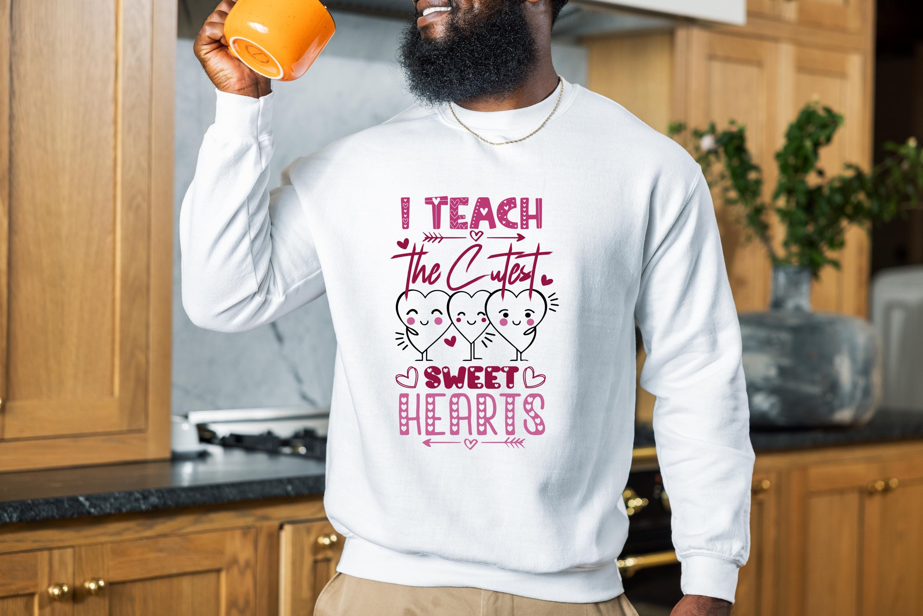 I Teach the Cutest Sweet Hearts Svg, Teacher Valentine Svg Png ...