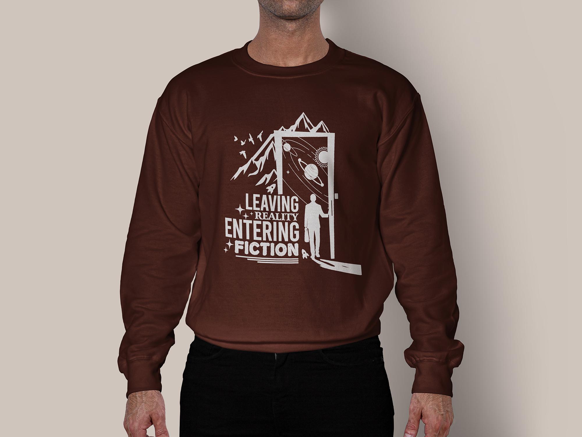 Leaving Reality Entering Fiction Svg Png, Trendy Funny Retro Vintage ...