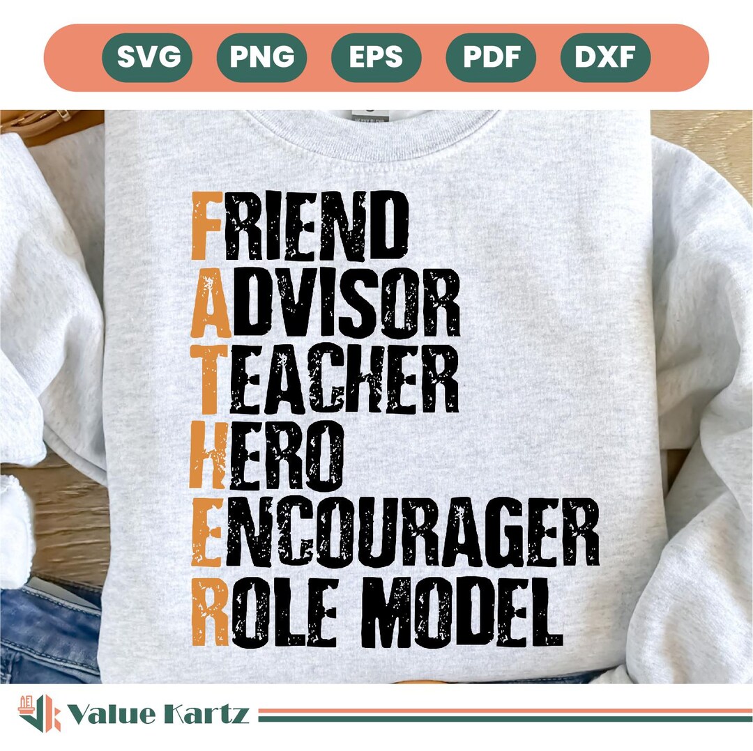 Father's Day SVG, Father Definition Acronym SVG, Father Hero Provider ...