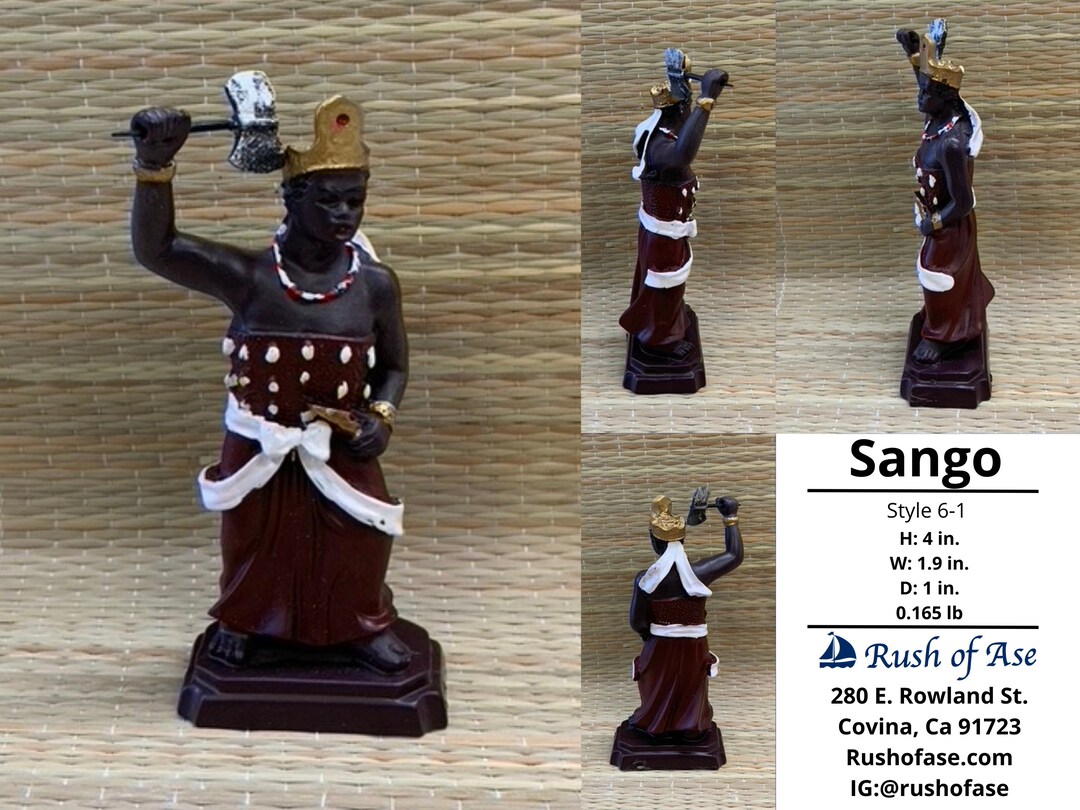 Orisa Statue | Sango Resin Statue - 4" | Style 6-1 - Etsy