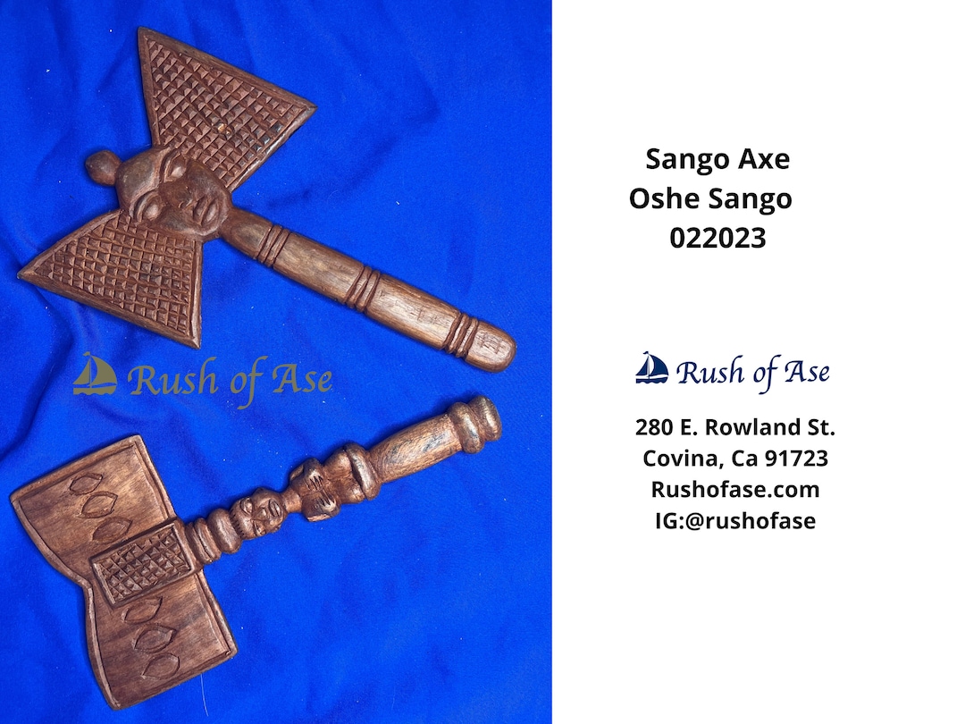 Orisa Tools Sango Wooden Axe Oshe Sango - Etsy