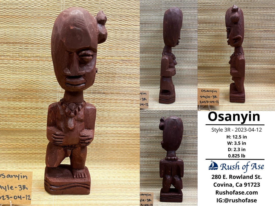 Statues | Orisa Statues | Osanyin Wood Statue - Style 3R - Etsy