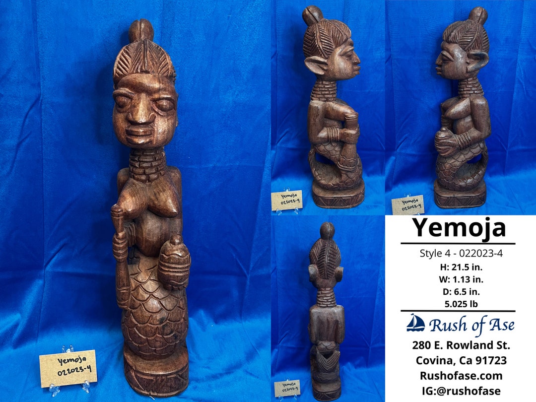 Orisa Statues | Yemoja Wood Statue - Style 4 - Etsy