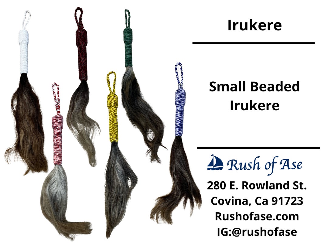 Irukere Small | Horsetail-fly-whisk | Cow Tail -fly-whisk | Sheep Wool ...
