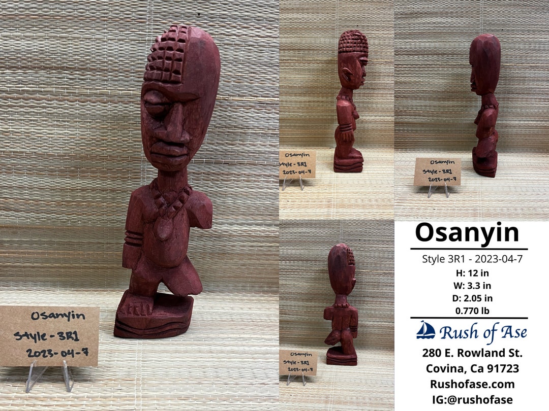 Statues | Orisa Statues | Osanyin Wood Statue - Style 3R1 - Etsy