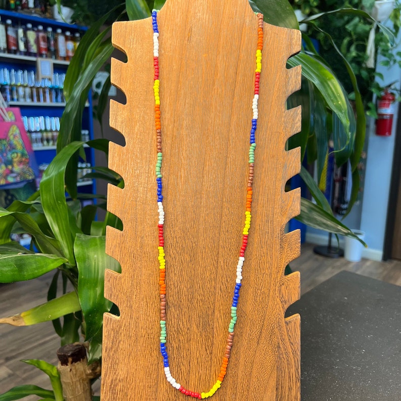Necklaces | Eleke | Orisa Necklace - Single Strand Beaded Necklace ...