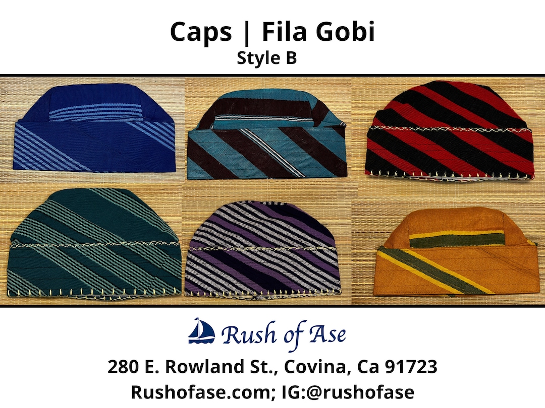 Caps Fila Gobi Yoruba Caps Style B - Etsy