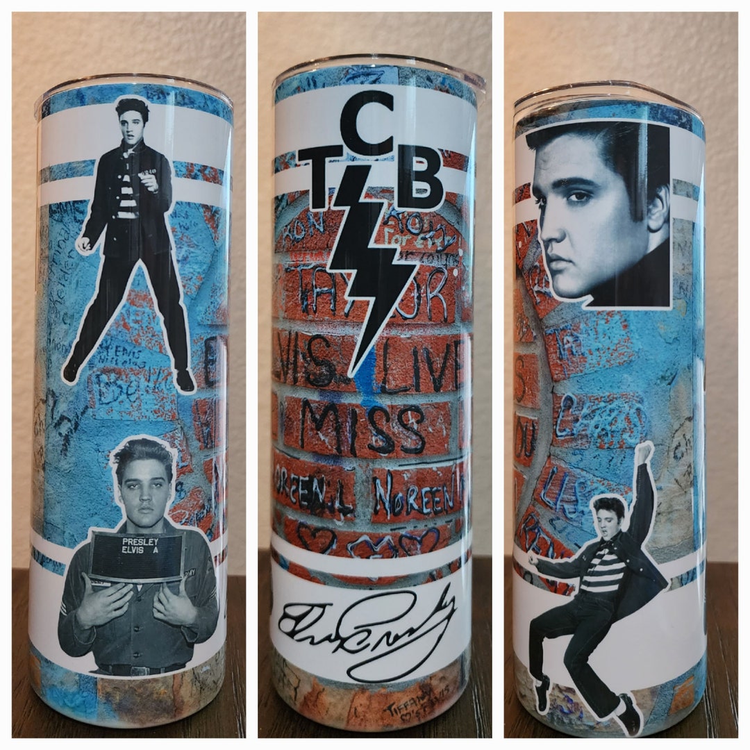 Elvis Presley TCB King of Rock and Roll 20oz Stainless Steel Tumbler - Etsy
